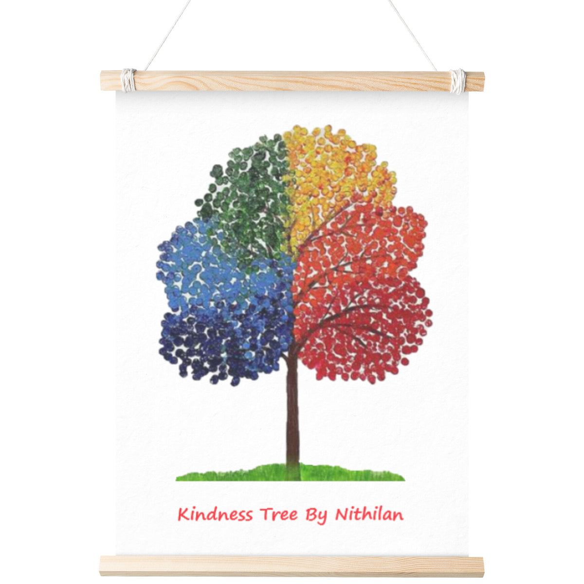 Kindness Tree - 24 * 18 Matte Poster – Colorful Canvases By Nithi